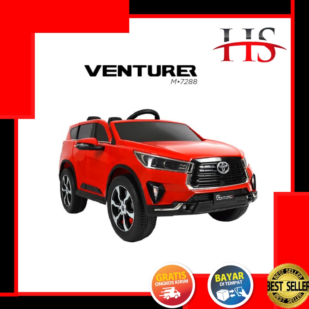 Jual MOBIL LISTRIK AKI MAINAN ANAK INNOVA VENTURER PMB M-7288 M7288 ...