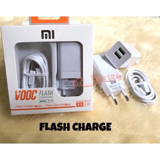 Jual Charger XIAOMI VOOC FAST CHARGING 2Ampere 2Port Usb | Shopee Indonesia