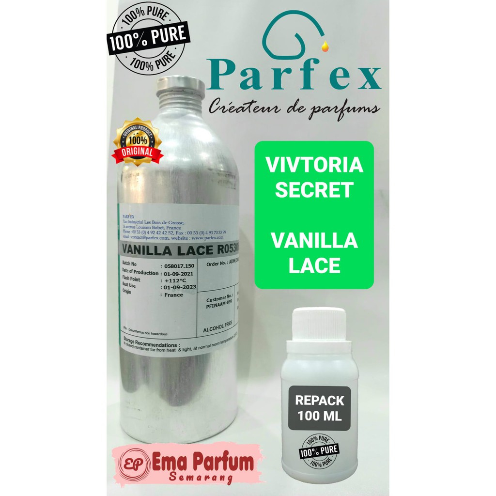 Jual VANILLA LACE 100 GR BY PARFEX. SEARAH V SECRET VANILA LACE. BIBIT ...