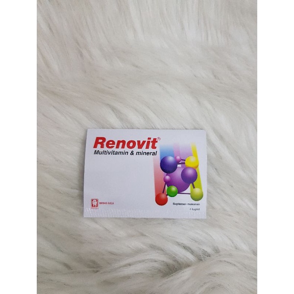 Jual Renovit Multivitamin 1 strip isi 4 tablet | Shopee Indonesia