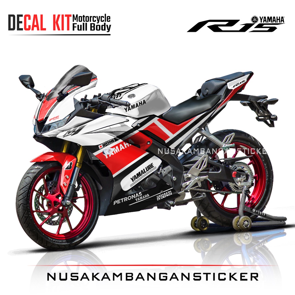 Jual DECAL KIT STICKER YAMAHA R15 V3 YAMAHA ANNIVERSARY RED GRAPHIC ...