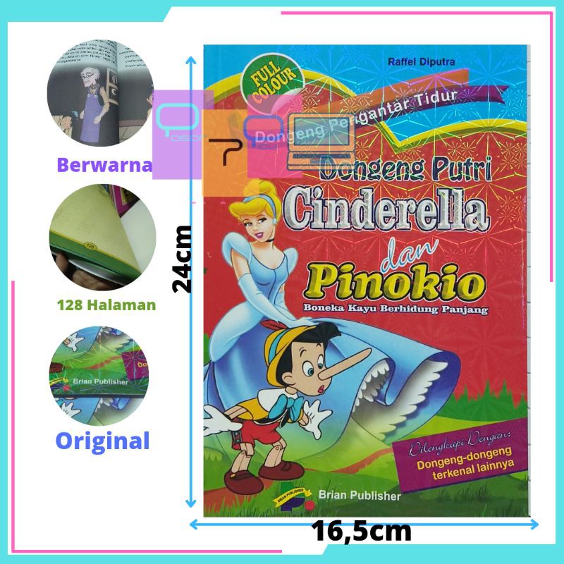 Jual Buku Cerita Dongeng Cinderella dan Pinokio BP | Shopee Indonesia