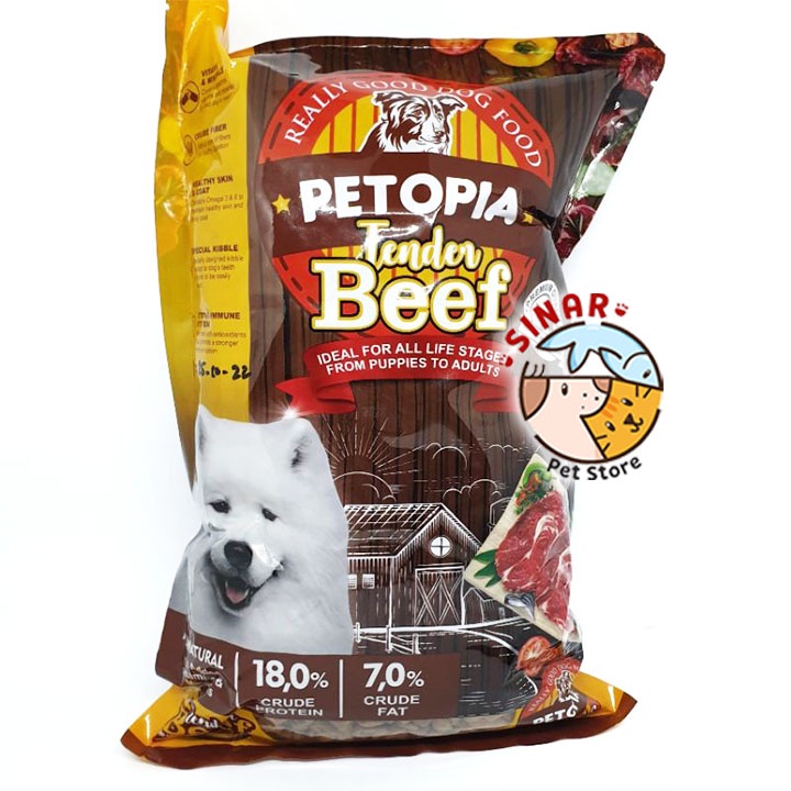 Jual Petopia Dry 800Gr Lamb / Beef Dog Puppy Food Makanan Anjing Anak ...