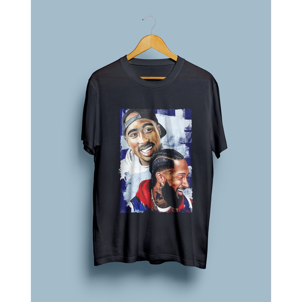 Jual BAJU KAOS RAP LEGEND TUPAC SHAKUR Dan Nipsey Hussle T-Shirt ...