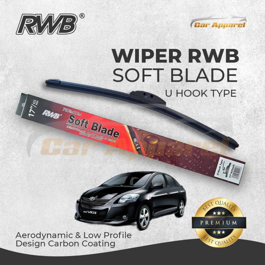 Jual Wiper RWB Soft Vios Gen 2 2007-2013 / Windshield Vios Gen 2 2007 ...