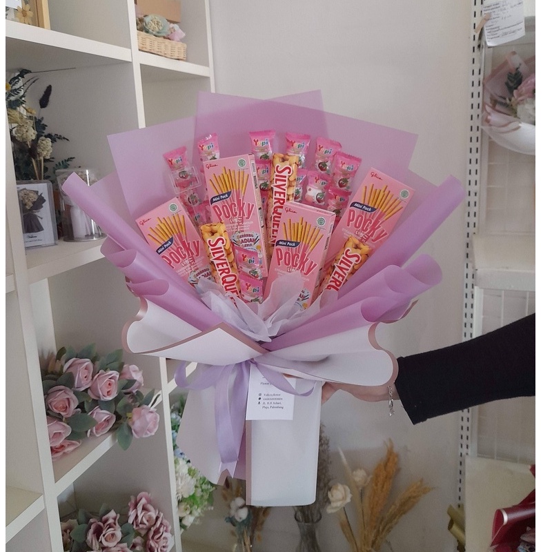 Jual Buket Snack/ Buket Pocky/ Buket Wisuda/ Buket Ultah (Pocky Yupi ...