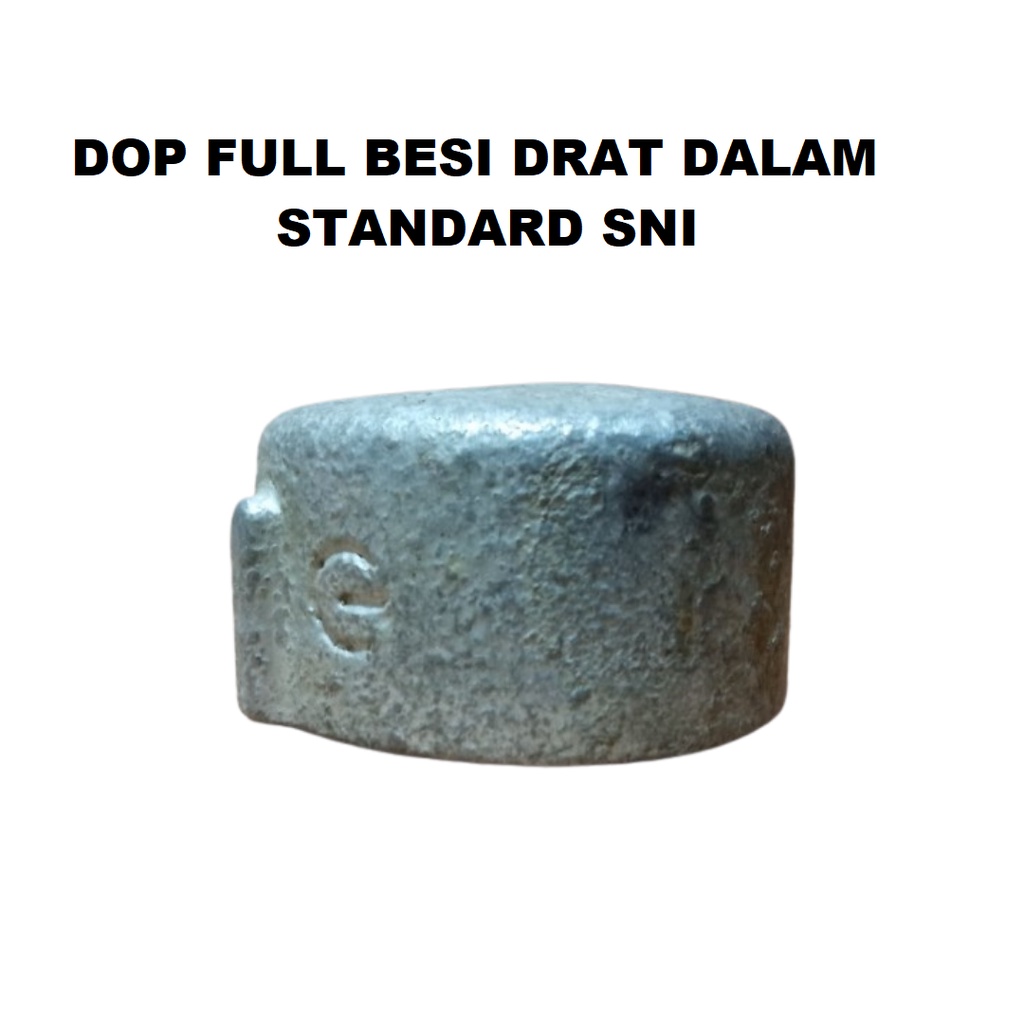 Jual Dop Full Besi 1 1/4 inch Drat Dalam Tutup Lubang Septic Tank Pluk ...
