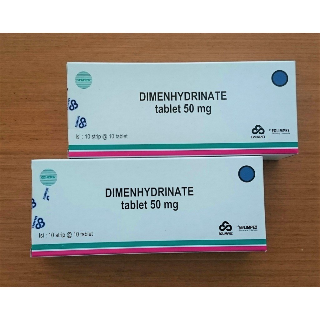 Jual Dimenhydrinate BOX isi 100 TABLET | Shopee Indonesia