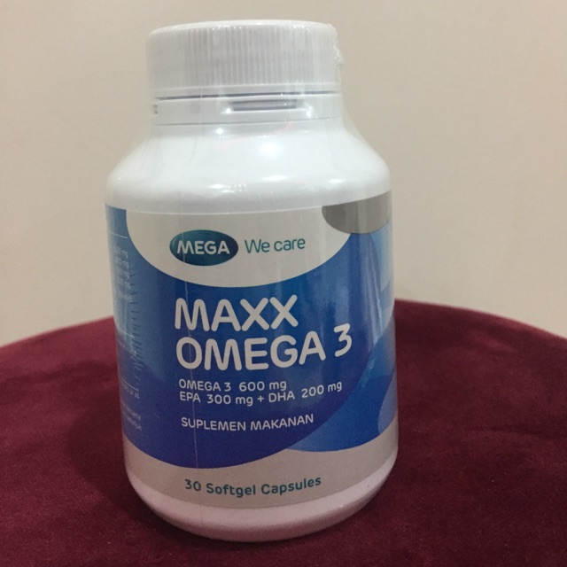 Jual Maxx Omega 3 isi 30 tablet Mega We Care | Shopee Indonesia