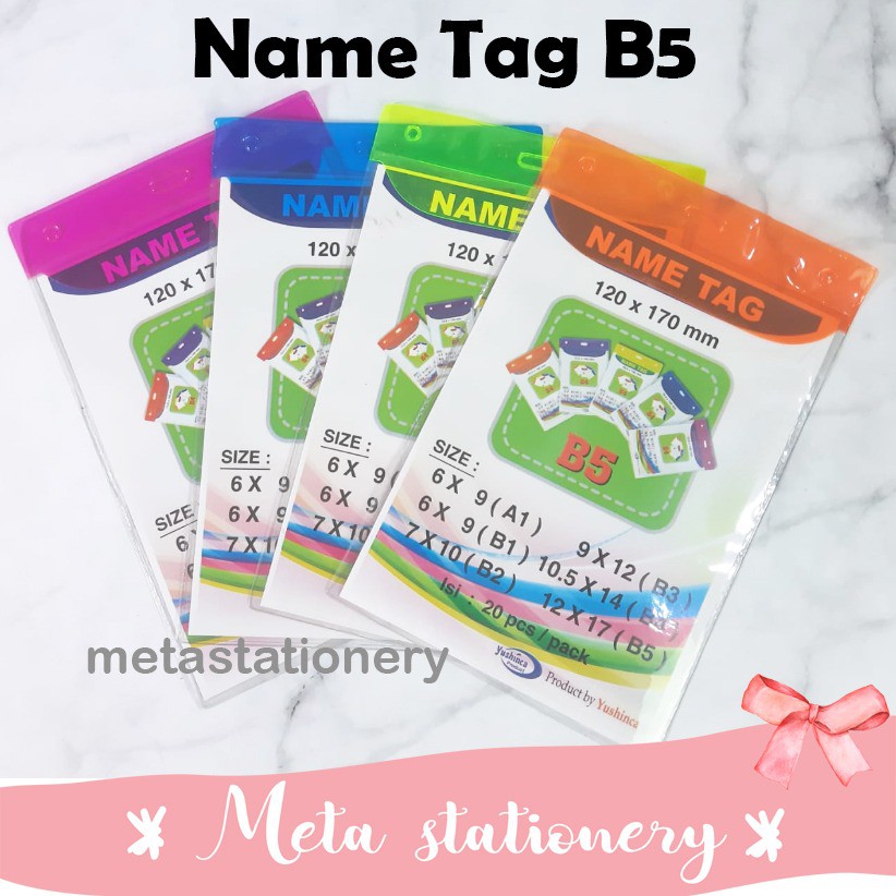 Jual Name Tag / Tanda Pengenal B5 | Shopee Indonesia