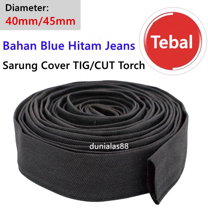 Jual 4M Sarung Cover TIG/Cut Welding Torch Stang Las Argon bahan Jeans ...