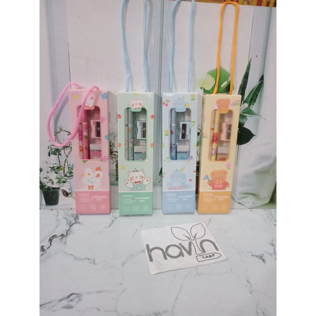 Jual PAKET ALAT TULIS STATIONERY STUDY SET 0021 / 8010 | Shopee Indonesia