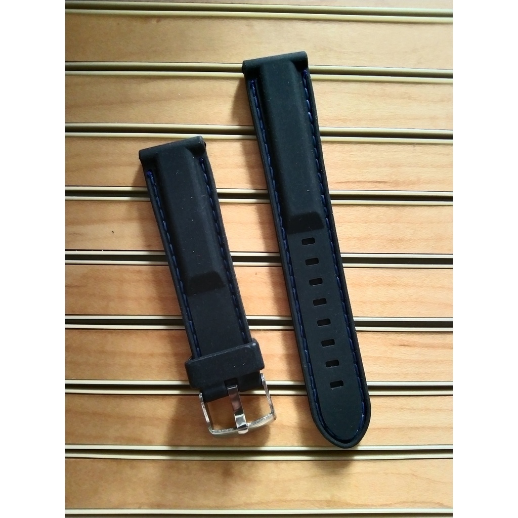 Jual Tali Karet Strap Rubber Jam Tangan Murah Ukuran 20mm | Shopee ...