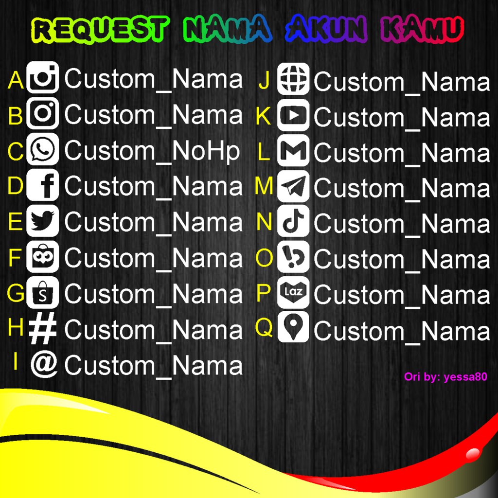 Jual Sticker Cutting Murah Hologram Dan Glosy Desain Suka-Suka Custom ...