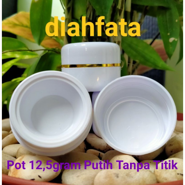 Jual 25 Pcs Pot Cream 12,5gram Putih Putih List GoLd Tanpa Titik ...