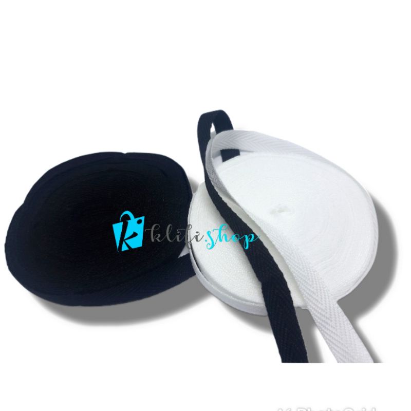 Jual VETERBAN ROLL/ TALI UNTUK SARUNG BANTAL GULING PERROLL HITAM/PUTIH ...