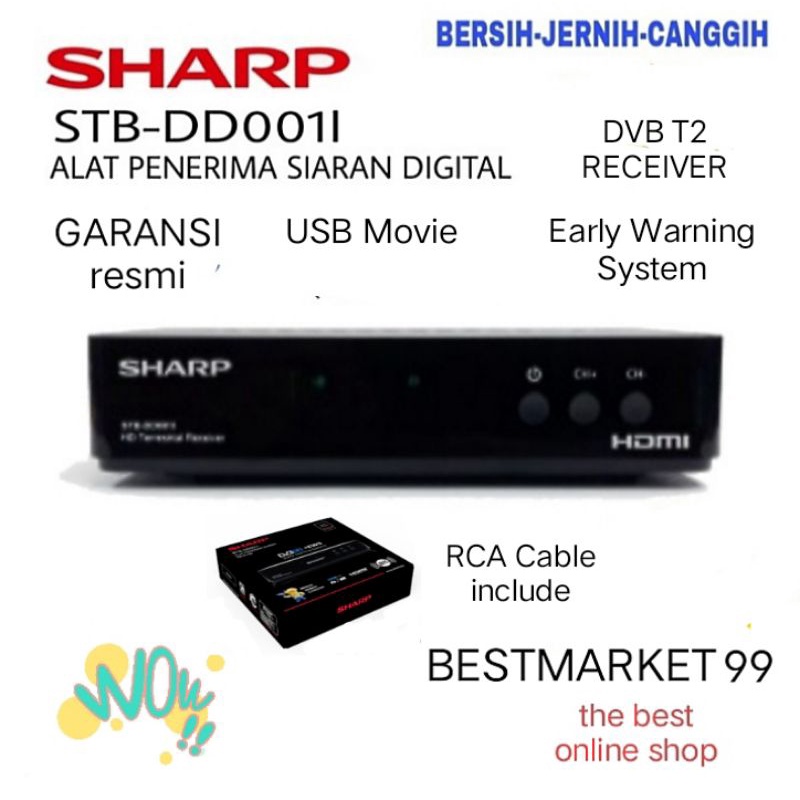 Jual SHARP SET TOP BOX STB DD001i DIGITAL GARANSI RESMI Q6Z3 | Shopee ...