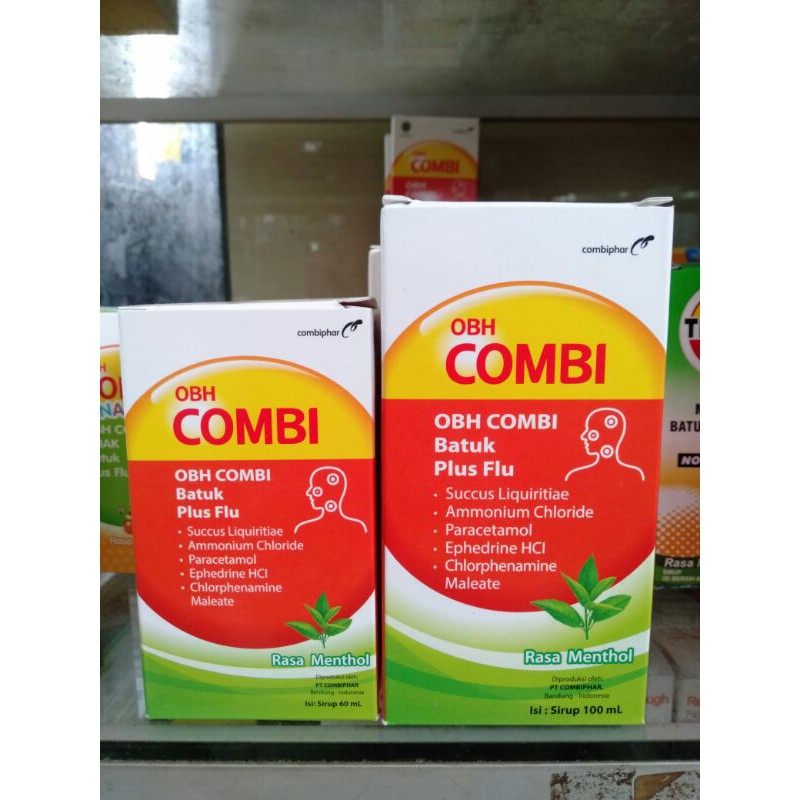 Jual OBH Combi batuk plus flu syr 60ml/100ml | Shopee Indonesia