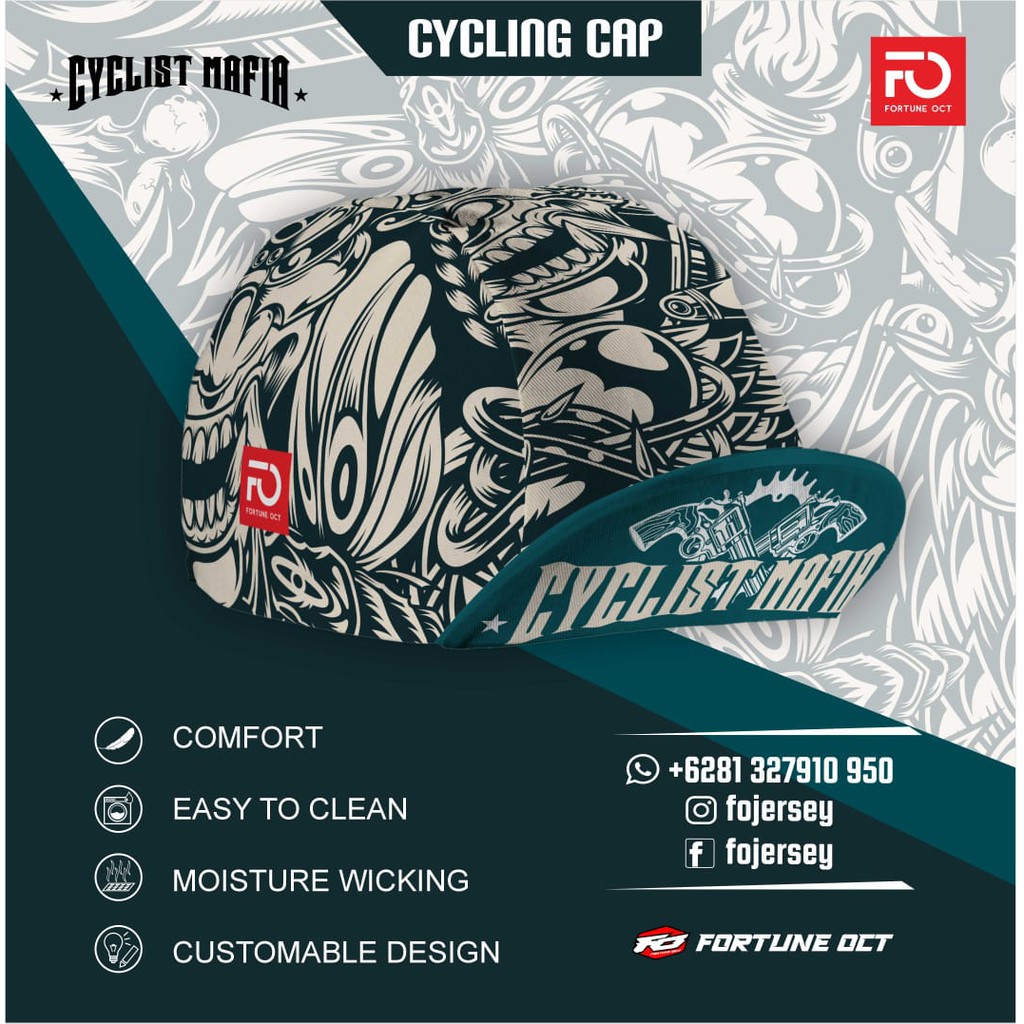 Jual cycling cap mafia tosca | Shopee Indonesia