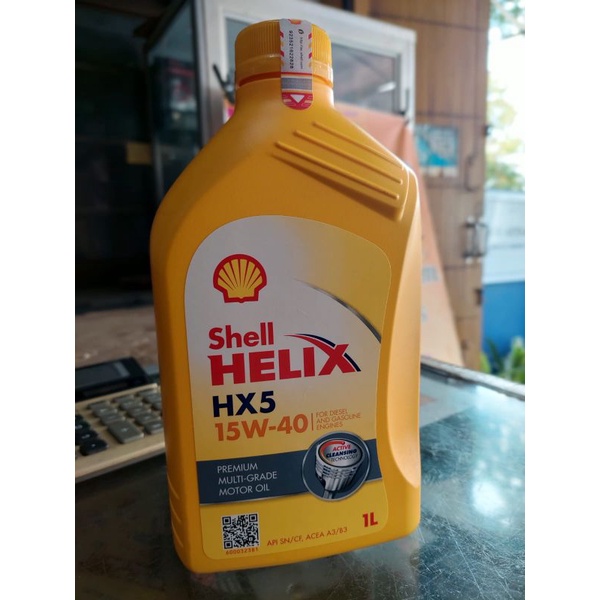 Jual SHELL HELIX HX5 SAE 15W-40 I LITER | Shopee Indonesia