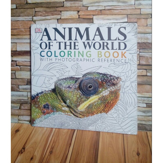 Jual coloring book for adult ~ animals of the world coloring book with ...