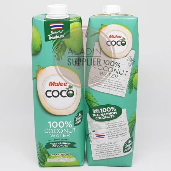 Jual Malee Coconut Water / Air Kelapa Asli Thailand 1000ml | Shopee ...