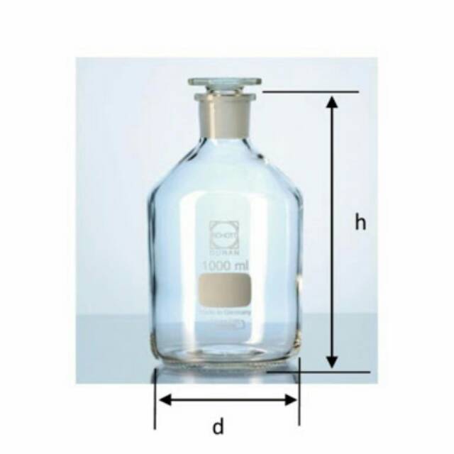 Jual Duran reagent bottle 1000 ml clear Narrow Neck | Shopee Indonesia