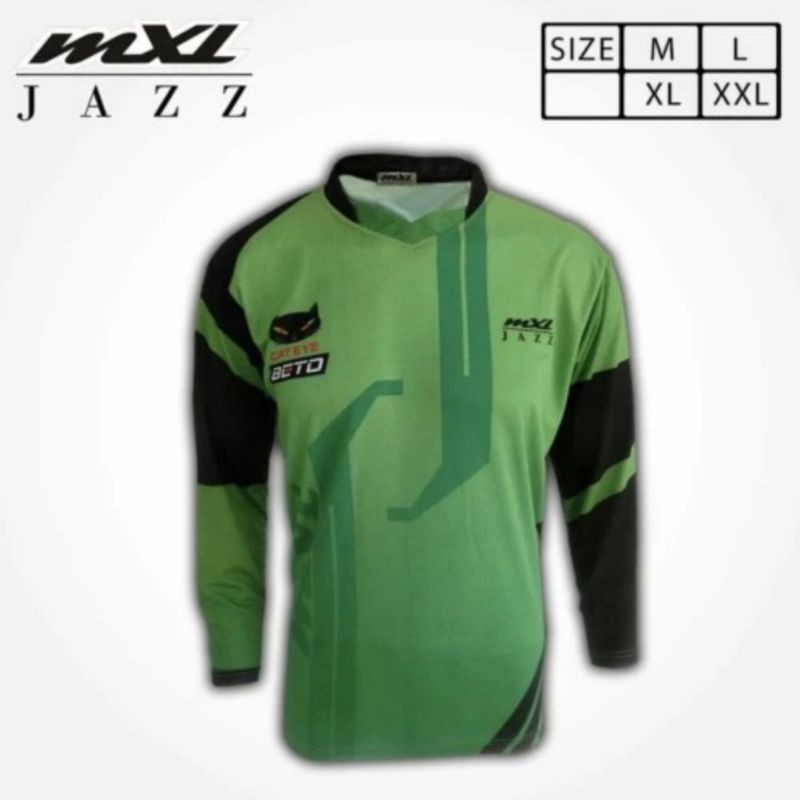 Jual Jersey sepeda MURAH baju sepeda MXL lengan panjang hijau | Shopee ...