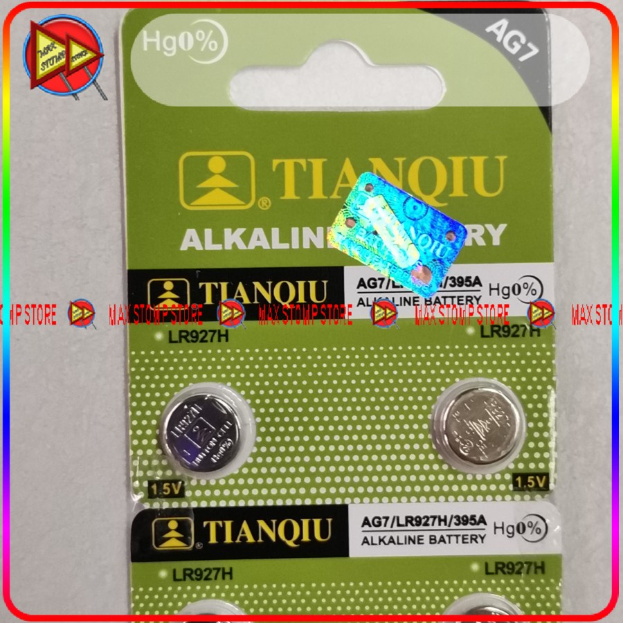 Jual Baterai Koin AG7 LR927 LR57 SR927W 399 GR927 Batre Kancing Button ...