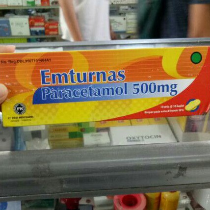 Jual Emturnas Paracetamol 500 mg per box | Shopee Indonesia