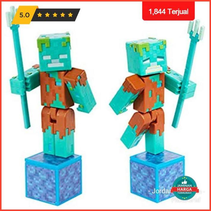 Jual Mainan Anak Extra Cashback Minecraft Comic Maker Drowned Action ...