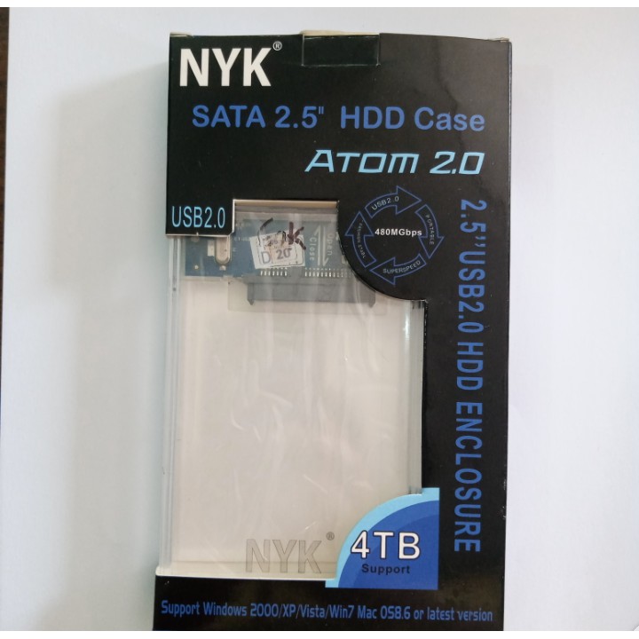 Jual Case Casing hdd Hardisk eksternal 2,5" usb 2.0 support 4TB sata ...