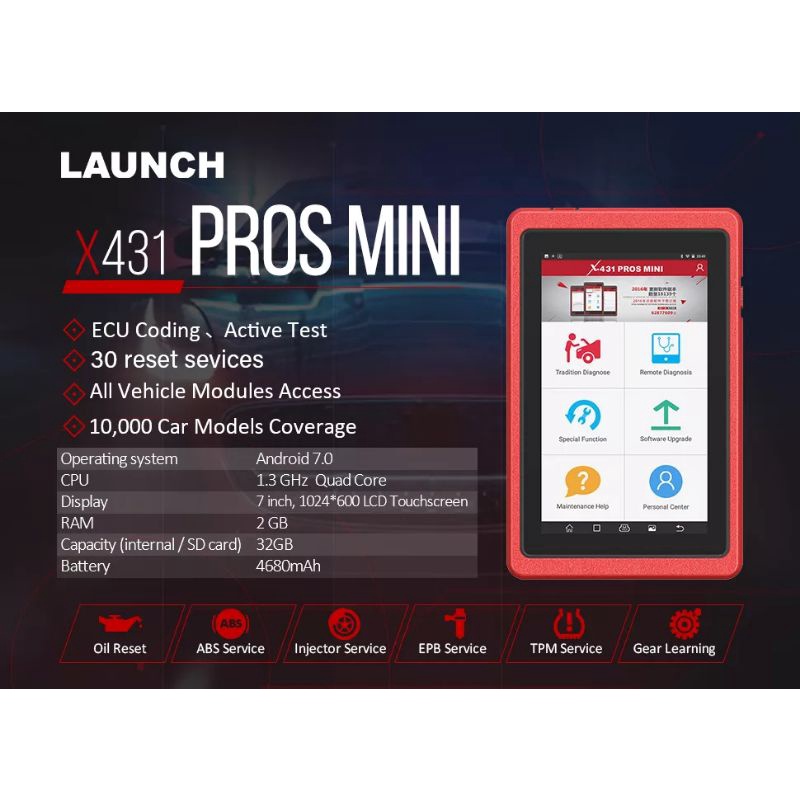 Jual Launch X431 Pros Mini - Pro Mini V3.0 Scanner Full System ...