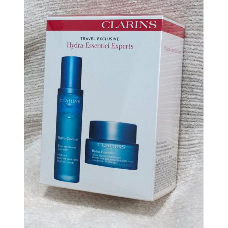 Jual Clarins Hydra Essentiel Experts Set ( Travel Exclusive) | Shopee ...