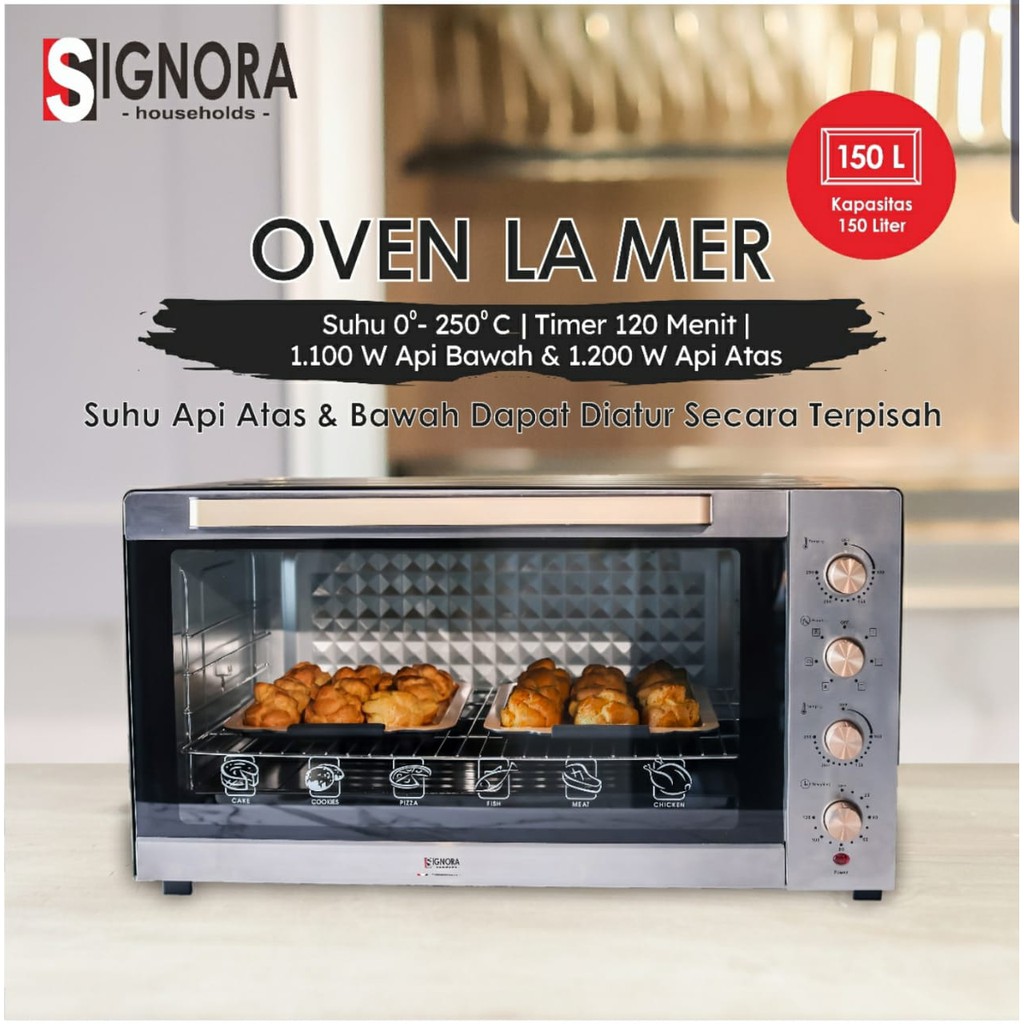 Jual BIG JUMBO GIANT OVEN Signora Convectional Oven La Mer 150 Liter ...