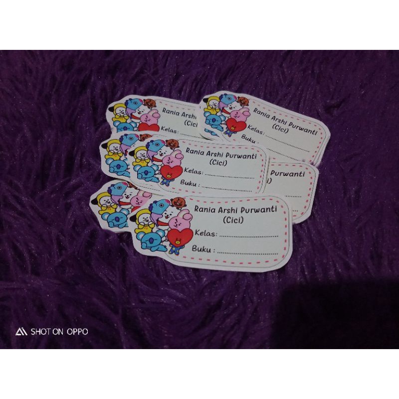 Jual Stiker Nama Custom 44 Pcs | Shopee Indonesia