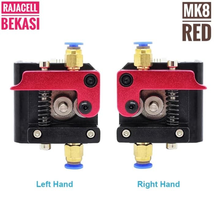 Jual MK8 RED Extruder Kit 1.75mm Filament Drive Feeder Extrusion Gear ...