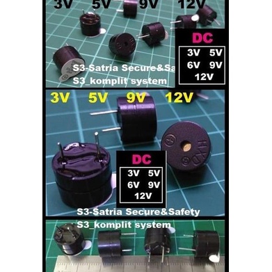 Jual Buzer Sound Suara Active Buzzer Mini DC 3v 5V 6V 9V 12V continu | Shopee Indonesia