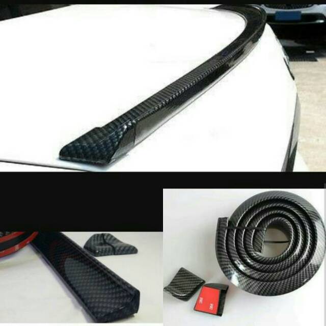 Jual RUBBER SPOILER UNIVERSAL SAMURAI DUCKTAIL CARBON 3D | Shopee Indonesia