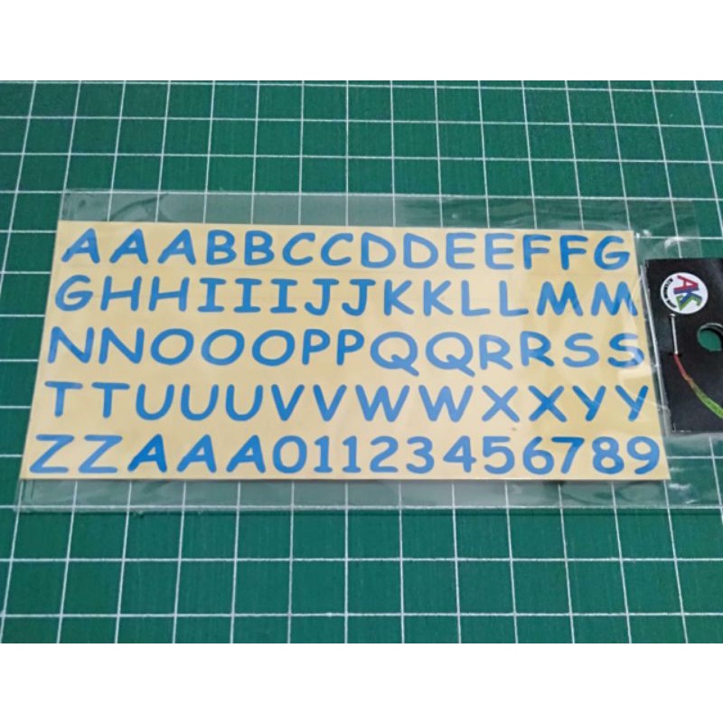 Jual Stiker huruf sticker abjad setiker motor cutting edisi tulisan ...