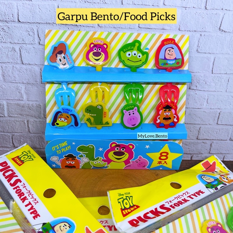 Jual Tusukan Bento Toy Story Food Picks Foodpick Garpu Bento Anak ...