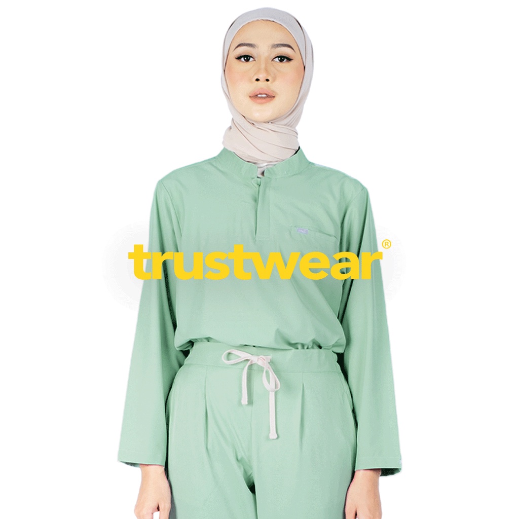 Jual [Scrubs Jayden] Doctor`s Scrub/Set Baju Celana Jaga OKA OK Perawat ...