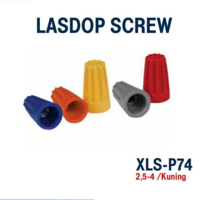 Jual LASDOP PRESS SCREW ON WIRE XLS-P74 2,5-4mm KUNING | Shopee Indonesia