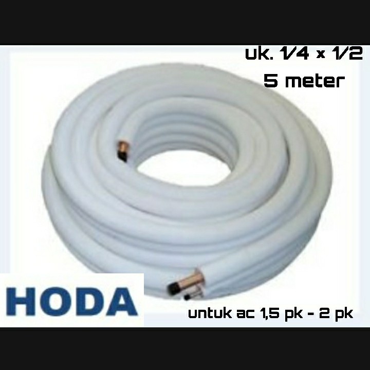 Jual Pipa ac HODA 1/4 × 1/2 ( 5 meter )/ pipa ac 1,5 pk - 2 pk | Shopee ...