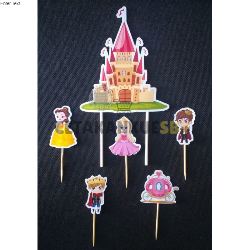 Jual (CKS) Cake Topper Kertas Hiasan Ulang Tahun Princess Set | Shopee ...