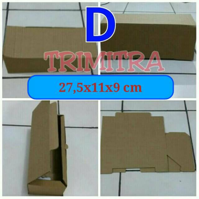 Jual KOTAK KARDUS KARTON BOX SEPATU POLOS TIPE D UKURAN 27X11X9,5 CM ...