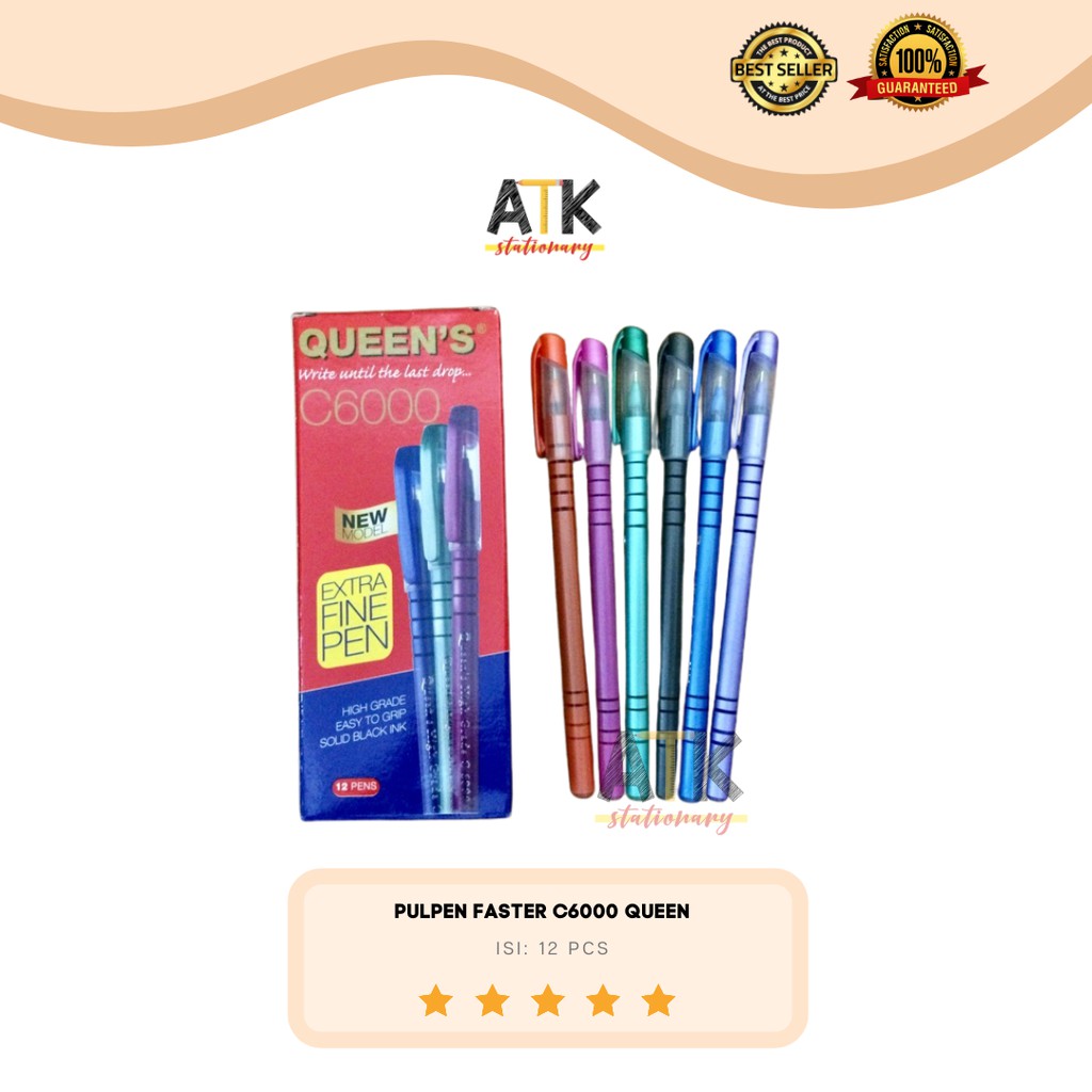 Jual Pulpen Faster Queen C6000 atk | Shopee Indonesia