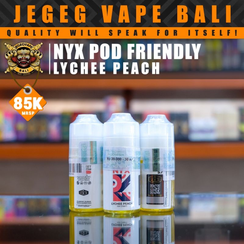 Jual NYX Pod Friendly Lychee Peach 30ml 12mg | Shopee Indonesia
