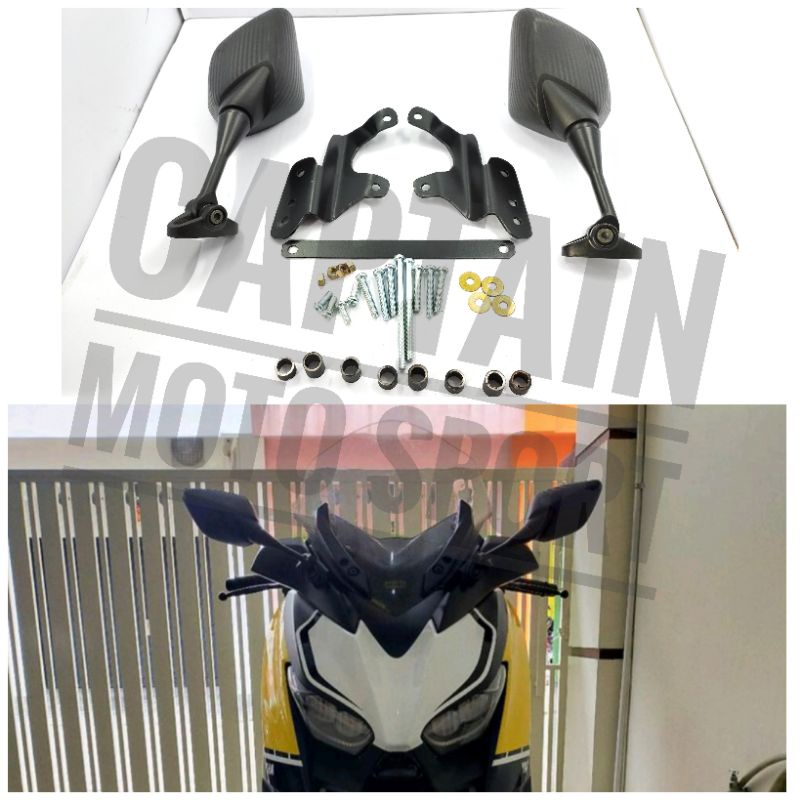 Jual SPION R25 PENDEK PLUS BREKET SPION XMAX 250 OLD NEW PLUG AND PLAY ...