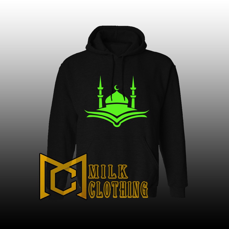Jual Hoodie islam logo - hitam - Milk Clothing | Shopee Indonesia